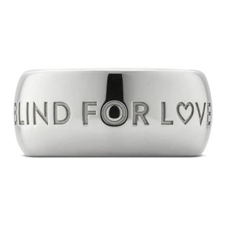 Gucci Blind For Love Wide Ring - - Accessories - Damen - Grau - 54 MM