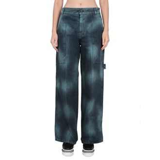 Stella McCartney Wide Leg Carpenter Jeans - - Jeans - Damen - Gr&uuml;n - W28