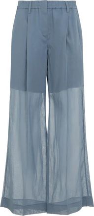 Brunello Cucinelli Femme, Pantalons, Bleu, Taille: 34 FR Pantalon de surv&ecirc;tement Sartorial