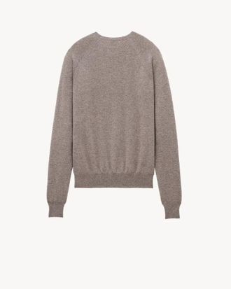 Saint Laurent Crew-Neck Sweater - Taupe
