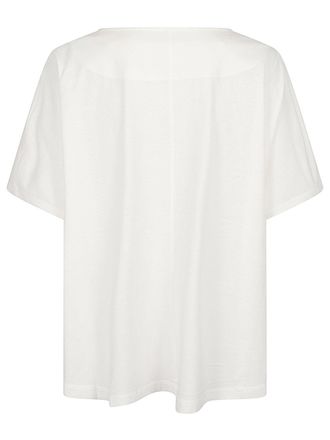 Moyuru Printed Cotton T-Shirt - White