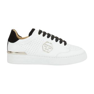 Philipp Plein Leather Lo-Top Sneakers - - Shoes - Herren - Wei&szlig; - 45 EU