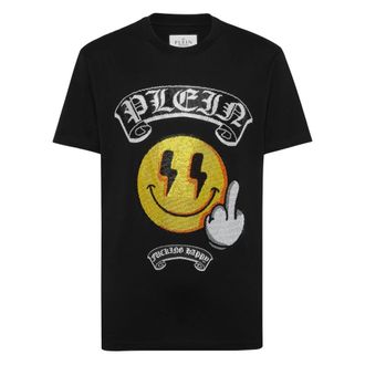 Philipp Plein Homme, Tops, Noir, Taille: L T-Chemises