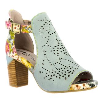 Laura Vita Damen BECRNIEO 309 Peeptoe Sandalen, Grau (Gris Gris)