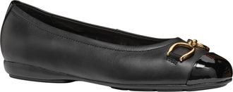 Geox Damen D ANNYTAH A Ballet Flat, Black, 37.5 EU