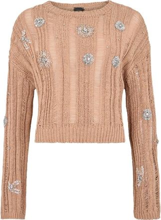 Pinko Pinko, Femme, Pulls, Rose, Taille: 36 FR Tricots