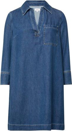 s.Oliver Midikleid Kleid Denim-Kleid mit Eingrifftaschen