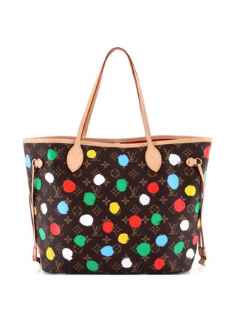 Louis Vuitton Neverfull NM Yayoi Kusama Painted Dots Monogram Canvas MM tote bag - Braun
