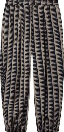 Emporio Armani Homme, Pantalons, Brun, Taille: M Pantalon Fluide Imprim&eacute;