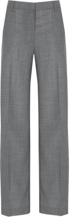 Pantaloni Torino Femme, Pantalons, Gris, Taille: 40 FR Pantalon en laine vierge