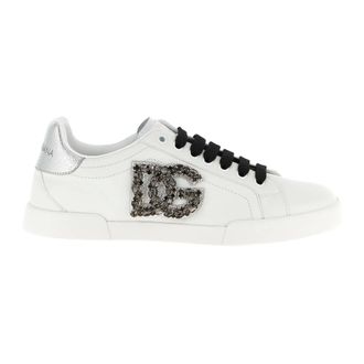Dolce & Gabbana Femme, Chaussures, Blanc, Taille: 38 EU Baskets Portofino