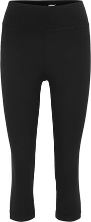 Joy Nadine 3/4-Hose für Damen mit kurzem Bein, hochwertige Dreiviertel-Sporthose aus strapazierfähigem Material mit Shaping Effekt Normalgröße, 48, Black
