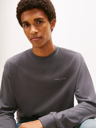 Tommy Jeans Langarmshirt TJM SLIM CHEST LINEAR LS TEE EXT Mit Rundhalsausschnitt
