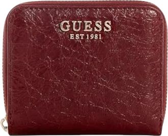 Guess Antonia Kleines Rundum-Rei&szlig;verschluss-Portemonnaie - - Accessories - Damen - Rot - ONE SIZE