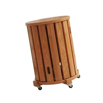 Generic Stapelbare Holzhocker im 4er-Set, ineinander steckbare Beistelltische, runder tragbarer Barhocker, for Nachttisch, Wohnzimmer, Computerzimmer, B&uuml;ro(Co