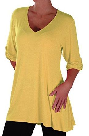 Eye Catch Plus - Tunique Basique col en V - Shellie - Femme - Grandes Tailles