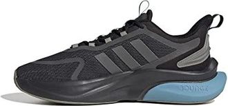 adidas Alphabounce + Baskets pour Homme, Carbon Grey Four Screaming Orange, 39 1/3 EU