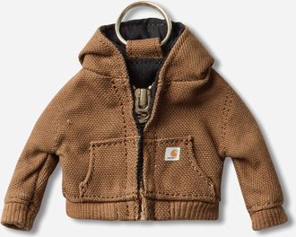Carhartt Work in Progress Mini Active Jacket Keychain Hamilton Brown