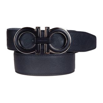 Ferragamo Wendbarer und verstellbarer Gancini G&uuml;rtel - - Accessories - Herren - Schwarzk - 100 CM