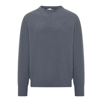 Malo Homme, Pulls, Gris, Taille: S Cashmere Crewneck