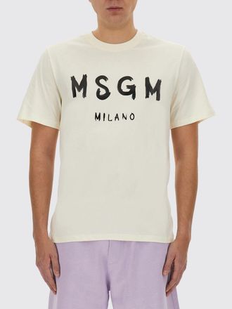 Msgm T-Shirt MSGM Herren Farbe Yellow Cream