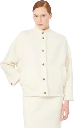 Max Mara Damen, Jacken, Wei&szlig;, XSGr&ouml;&szlig;e
