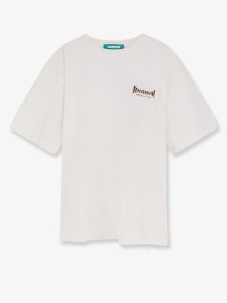 Barrow Cotton T-shirt with multicolored logo on the back - BARROW - gender_Man