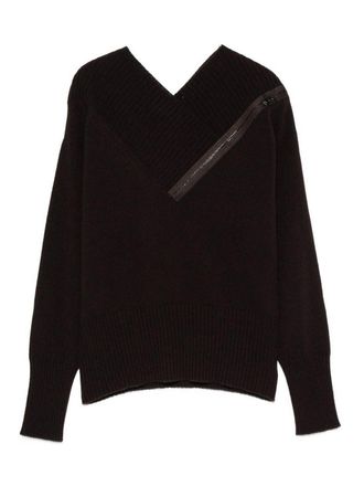 D.exterior Pull Col Rond - Marron