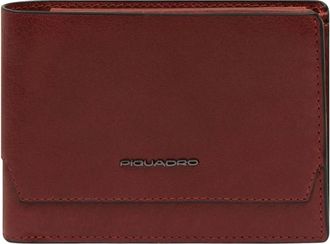 Piquadro Homme, Accessoires, Rouge, Taille: ONE Size Wallet with flip-up ID window