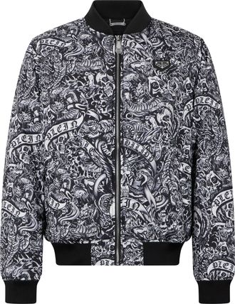 Philipp Plein Bomberjacke Tattoo
