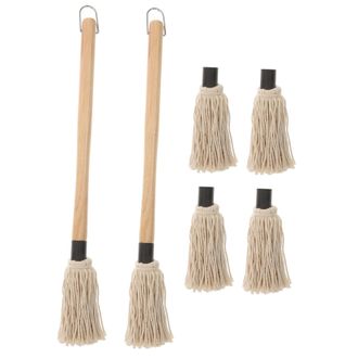 BESPORTBLE 8st&uuml;cke Grillpinsel Und Backpinsel Mit Holzgriff F&uuml;r Kochen Und Grillen Inklusive K&uuml;chenpinsel Und B&uuml;rste F&uuml;r Einfache Reinigung