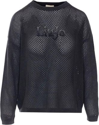 Liu Jo Femme, Pulls, Noir, Taille: 36 FR Maille Ras du Cou