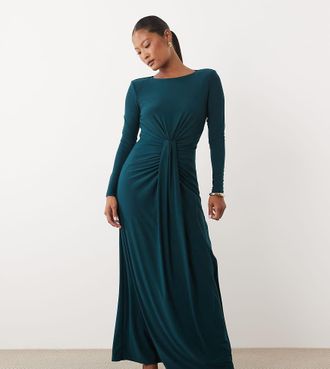 Forever New Robe longue torsad&eacute;e pr&egrave;s du corps - Bleu sarcelle