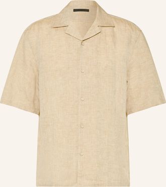 HUGO BOSS Resorthemd Cesar Comfort Fit Aus Leinen beige