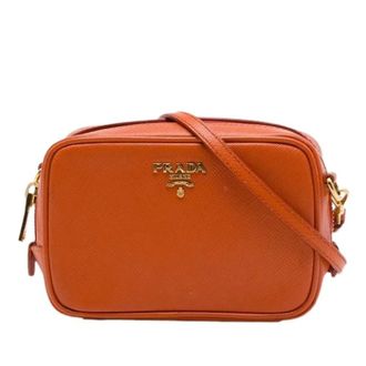 Prada Sac bandouli&egrave;re vintage doccasion - Femme - Pre-owned - Orange - Taille: ONE Size