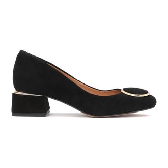 Kazar Schwarze Wildleder Modische Absatz Pumps.Dieses Produkt f&auml;llt klein aus. - - Shoes - Damen - Schwarzk - 35 EU