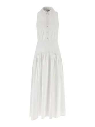Staud Robe Au Genou - Blanc