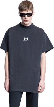 Balenciaga MAN BLACK T-SHIRTS & TANK TOPS