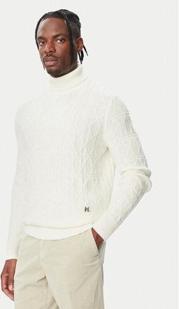 Karl Lagerfeld Rollkragenpullover 655031 564308 Creme Regular Fit