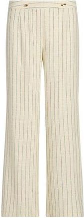 Vila Pantalon droit &agrave; rayures