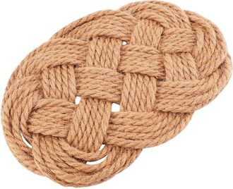 Lurrose Handgefertigte Elliptische Baumwoll tischmatten mit Hitzebeständigem Rutschfestem Material Flexiblem Design für Tischschutz und Dekoration Geeignet al