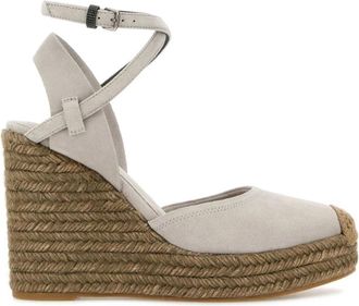 Brunello Cucinelli Femme, Chaussures, Gris, Taille: 39 EU Paire de sandales &agrave; talons