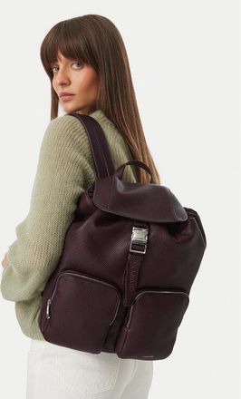 Calvin Klein Rucksack Weebbing Strap Flap Backpack LV04F3645G Dunkelrot