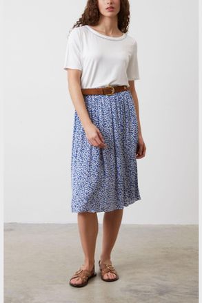 Gerard Darel T-shirt uni &agrave; col rond fantaisie - ABEL - Ecru