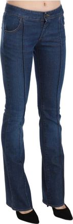 Just Cavalli Femme, Jeans, Bleu, Taille: 44 FR Jean Bootcut Bleu avec D&eacute;tails Logo