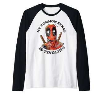 MARVEL Deadpool Common Sense is Tingling Raglan