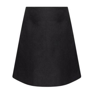 Alexander McQueen Asymmetrischer A-Linien-Rock - - Skirts - Damen - Schwarzk - XS