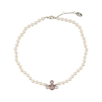 Vivienne Westwood Femme, Accessoires, Gris, Taille: ONE Size Pendentif Orb avec Fausse Perle