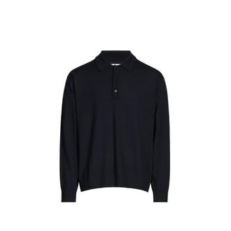 Saison 1865 Pull en laine mérinos à col polo