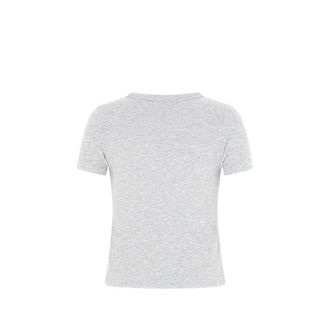 Guess T-shirt en coton m&eacute;lang&eacute; avec logo